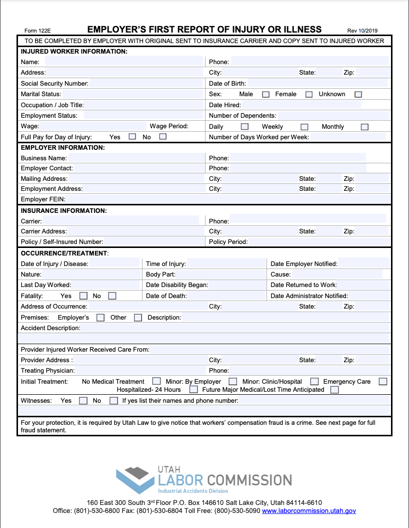 Forms | Utah Workers' Compensation Lawyers Rose Legal, PLLC
